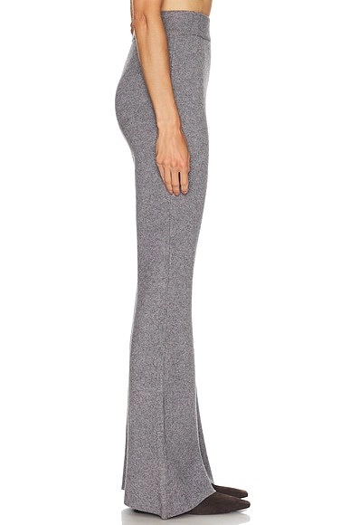 SEROYA Mickie Knit Flare Pant - Medium Grey