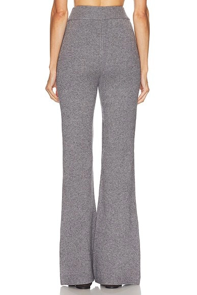 SEROYA Mickie Knit Flare Pant - Medium Grey