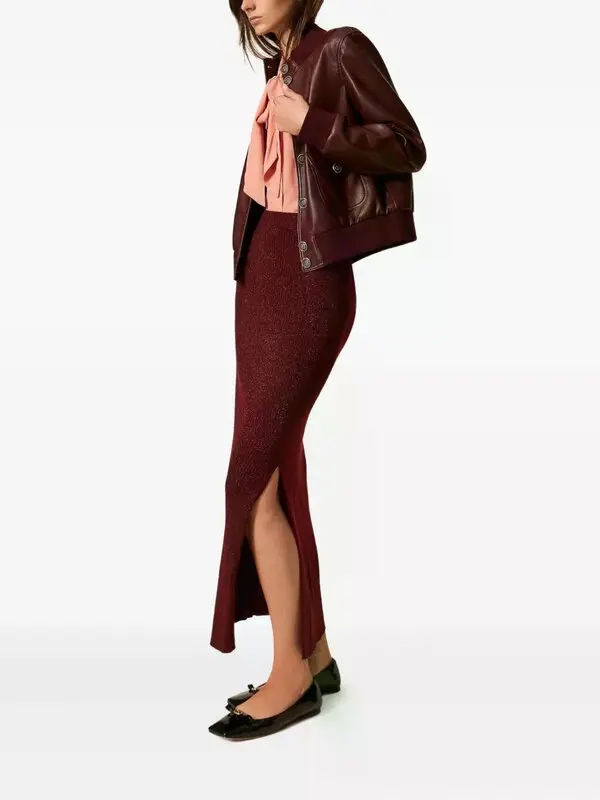 TWINSET Lurex Midi Skirt