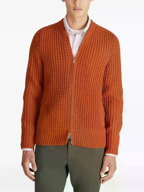 ZANONE Zip-up Knitted Cardigan