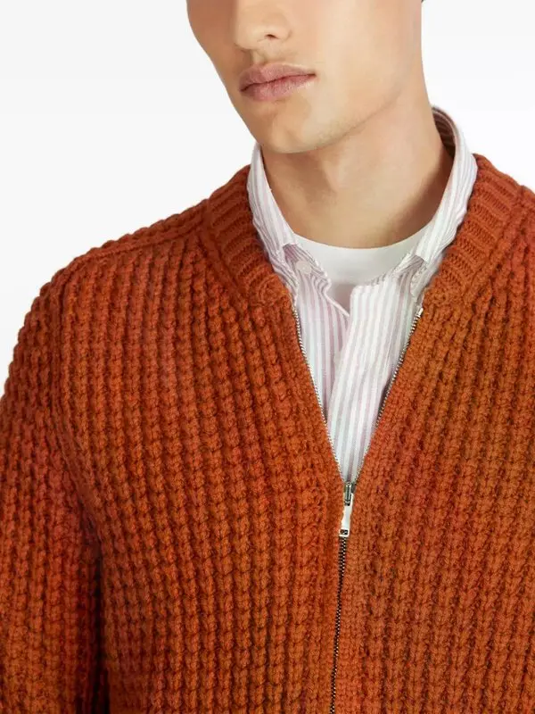 ZANONE Zip-up Knitted Cardigan