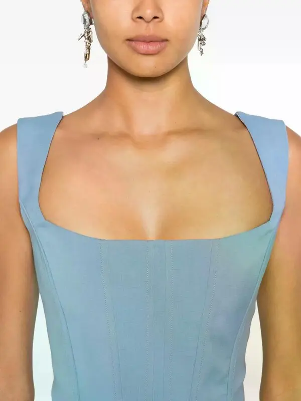 Giuseppe Di Morabito Square Neck Panelled Top