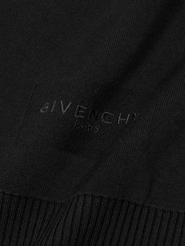 Givenchy Cropped Jersey Halterneck Top