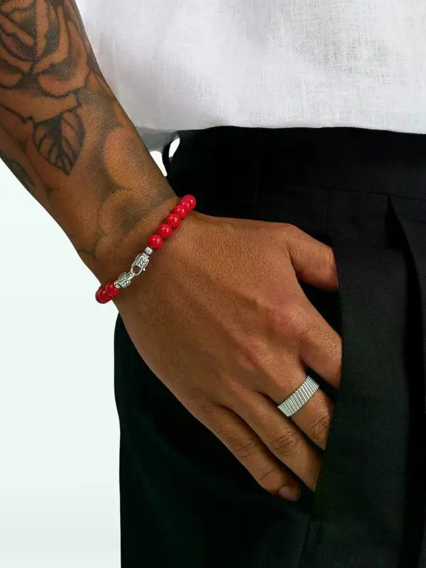 NIALAYA JEWELRY Beaded Bracelet - Red