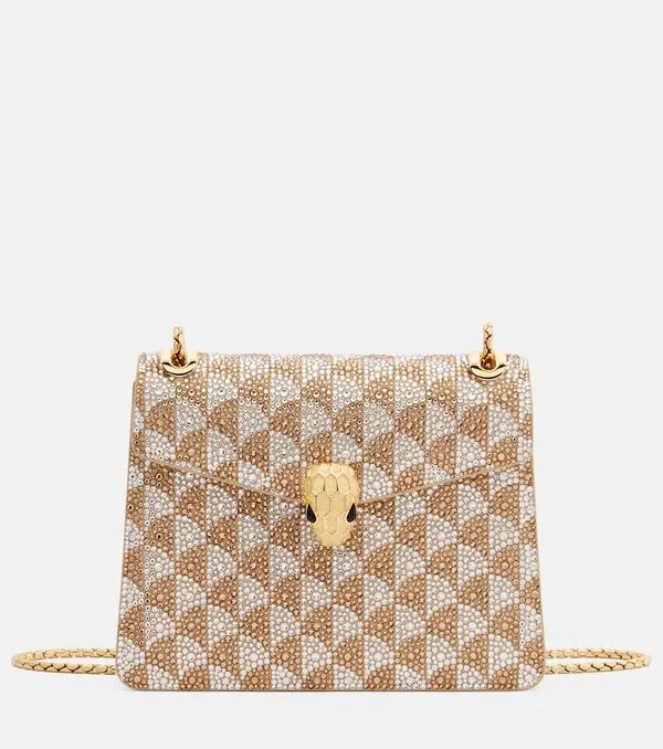 BVLGARI Serpenti Forever Embellished Crossbody Bag - Multicoloured