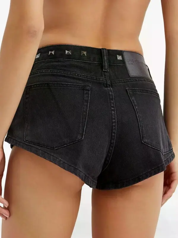 ONETEASPOON Studded Five-pocket Shorts
