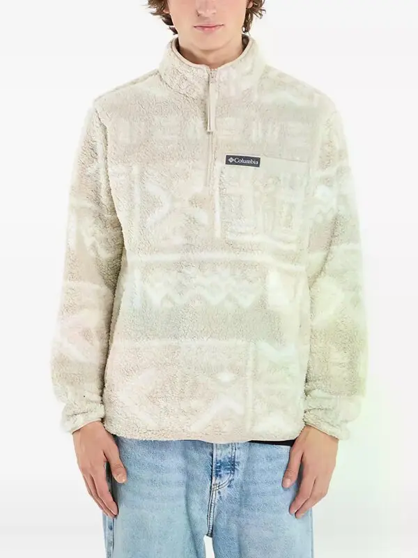 Columbia Half-zip Sweatshirt - Neutrals