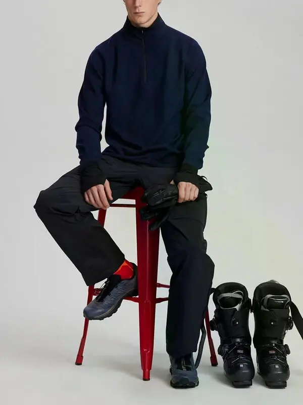 Aztech Mountain Angus Half-zip Sweater - Blue
