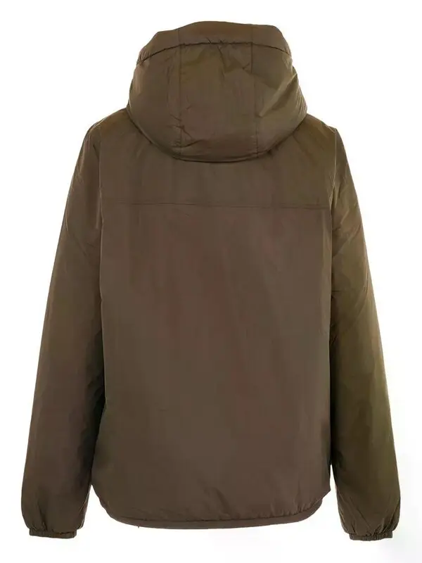 K-WAY Hooded Zip-up Jacket - Brown