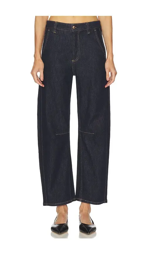 PISTOLA Beau Seamed Horseshoe Jeans - Blue