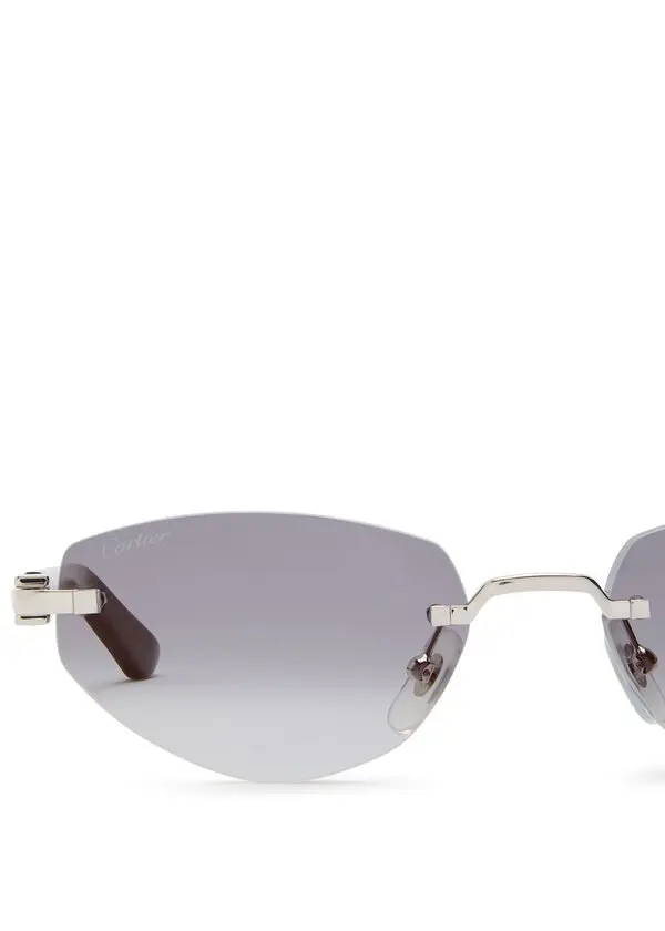 Cartier Rimless Round-frame Sunglasses