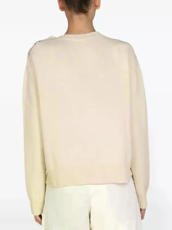 JIL SANDER Button Detail Knit Sweater