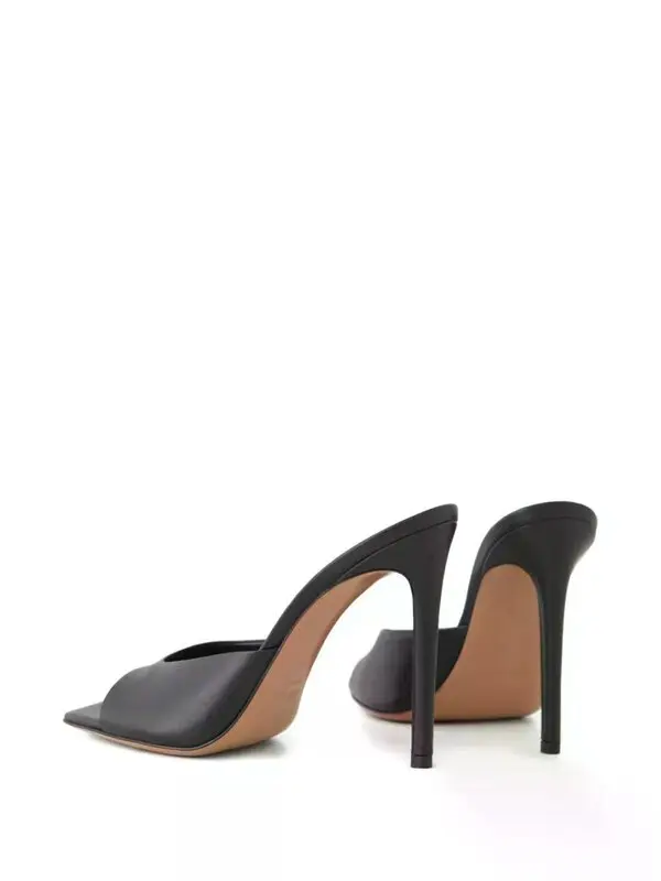 Paris Texas 105mm Square Toe Heeled Sandals