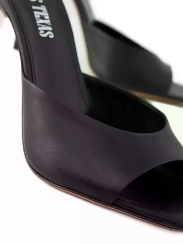 Paris Texas 105mm Square Toe Heeled Sandals
