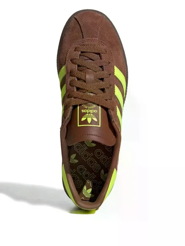 Adidas München Striped Leather Sneakers