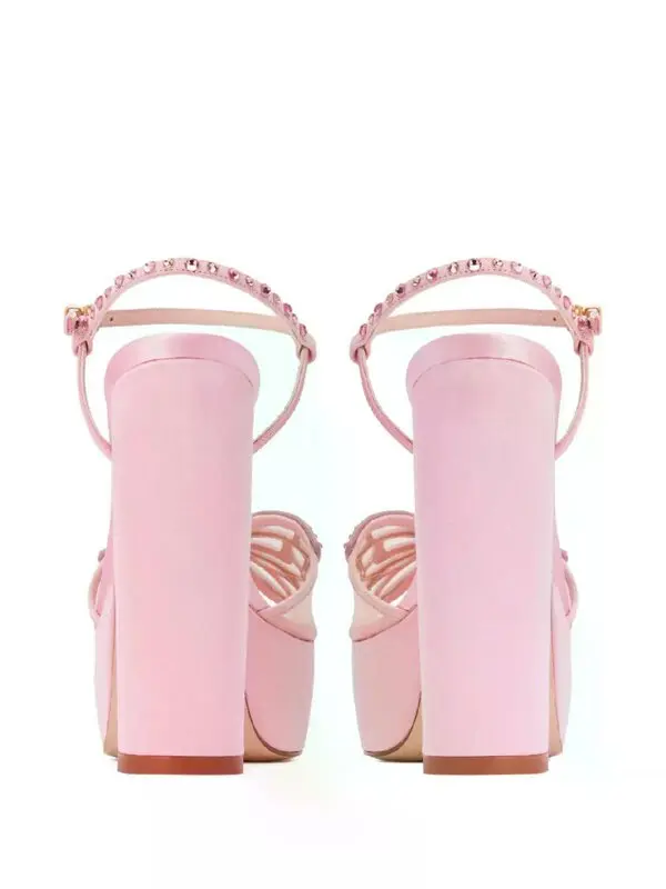 SOPHIA WEBSTER 130mm Farfalla Platform Sandals - Pink