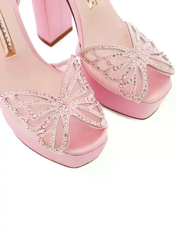 SOPHIA WEBSTER 130mm Farfalla Platform Sandals - Pink