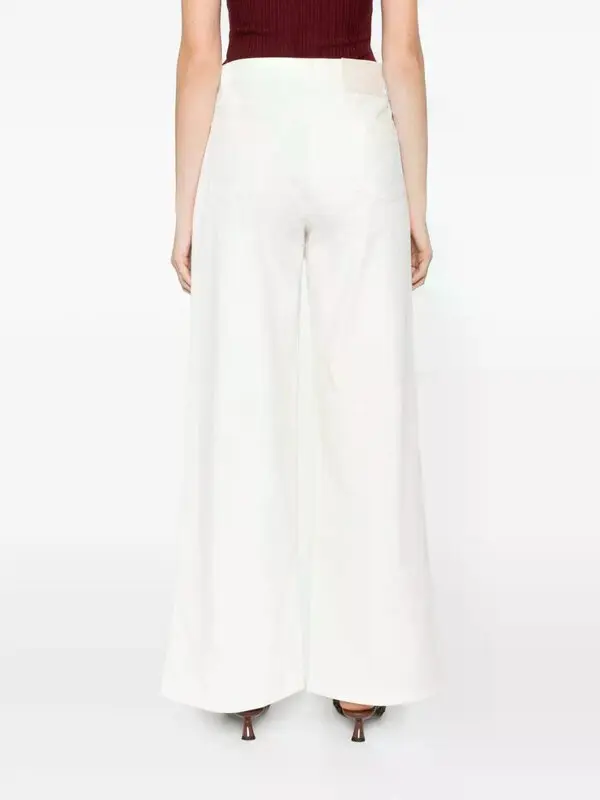 OCCLEUS Bianca Wide-leg Cotton Trousers