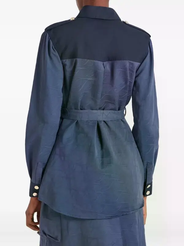 TEMPERLEY LONDON Victory Buttoned Belted Jacket