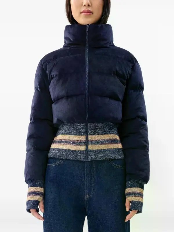 UNREAL FUR Padded Jacket With Striped Detailing