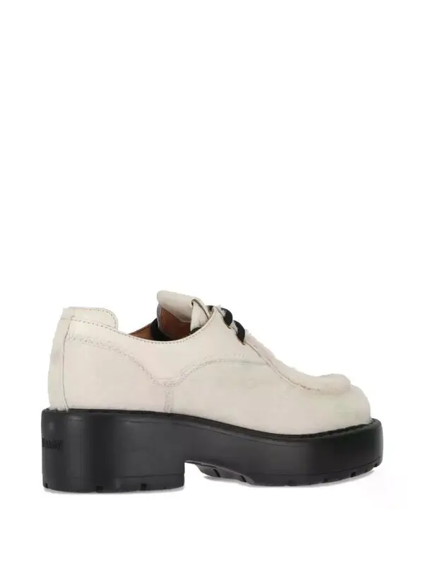 Miu Miu Platform Leather Shoes - Neutrals