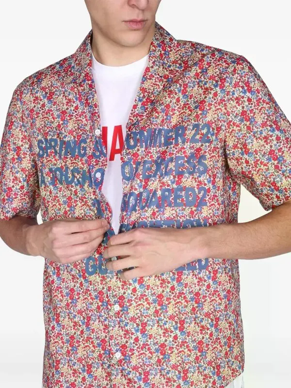 Dsquared2 Floral-print Shirt