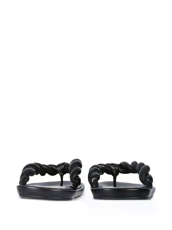 Red Valentino Twisted Open-toe Sandals - Black