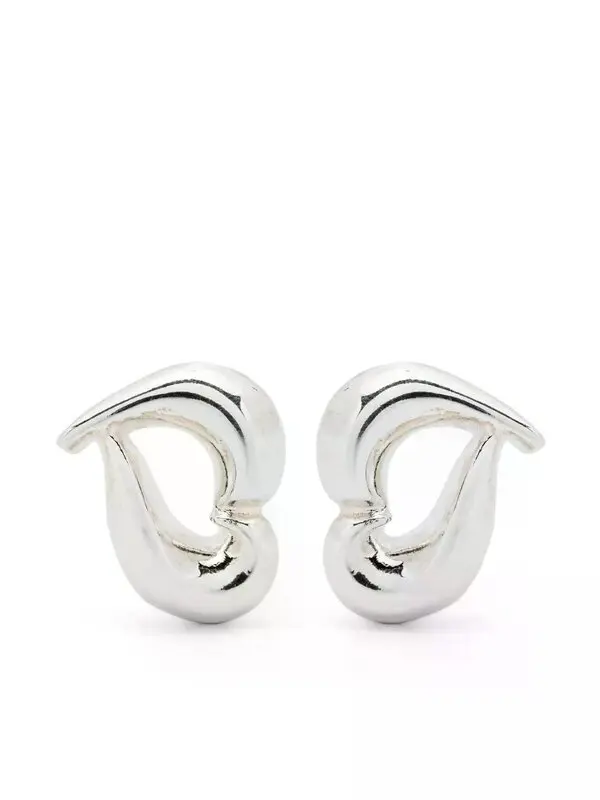 Annelise Michelson Amor Xs Heart-motif Earrings - Silver
