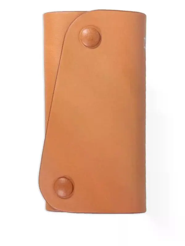 Il Bisonte Debossed-leather Keyring - Brown