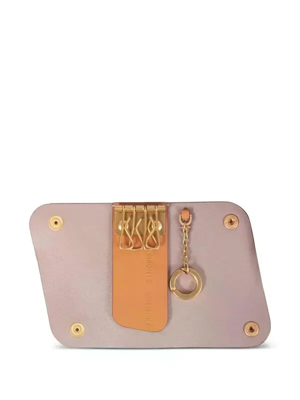 Il Bisonte Debossed Leather Keyring
