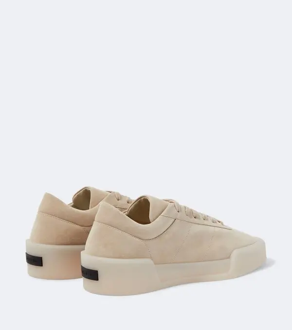 Fear Of God Aerobic Low Suede Sneakers In Oat - Beige