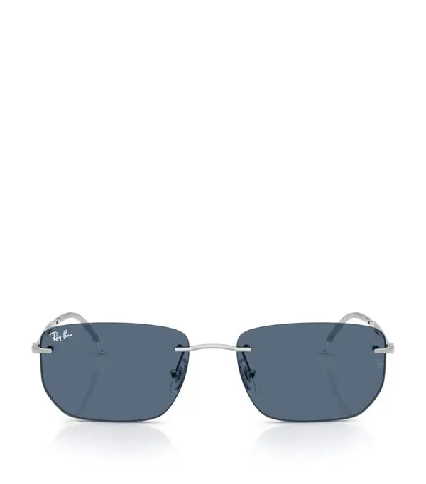 Ray-ban Rb3768 Metal Irregular Sunglasses - Silver