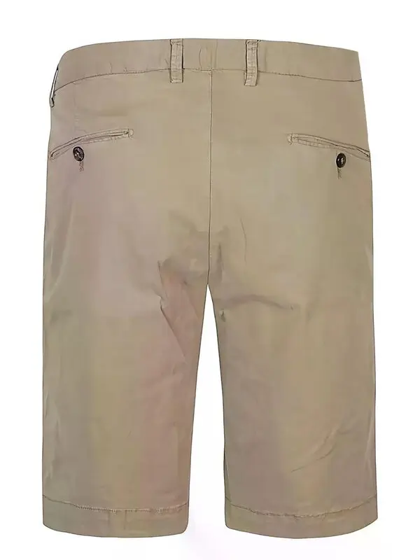 BRIGLIA 1949 Cotton Twill Drawstring Shorts - Neutrals