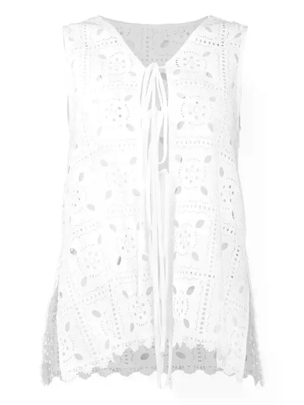 Miguelina Tula Eyelet Tank Top