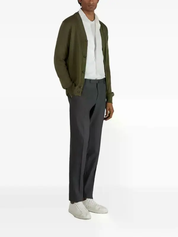Incotex Wool Tapered Trousers - Grey