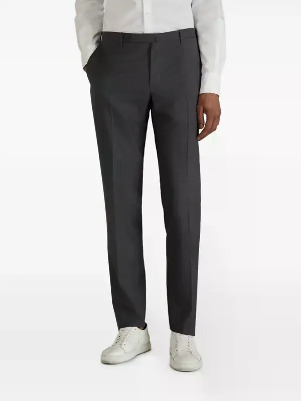 Incotex Wool Tapered Trousers - Grey