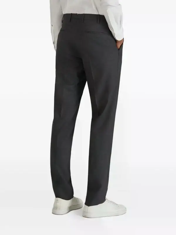 Incotex Wool Tapered Trousers - Grey
