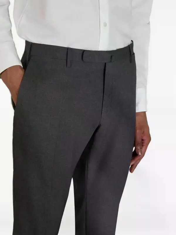 Incotex Wool Tapered Trousers - Grey