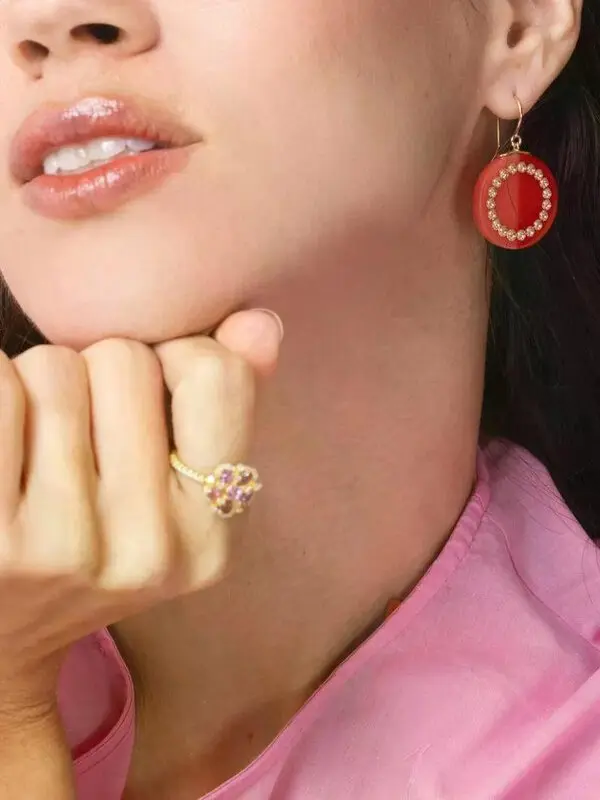 Mark Davis 18k Yellow Sapphire Earrings - Gold