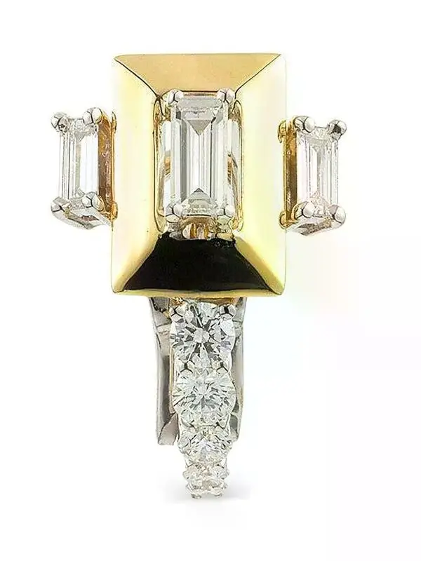 Yeprem 18k Yellow And White Diamond Strada Earrings - Gold
