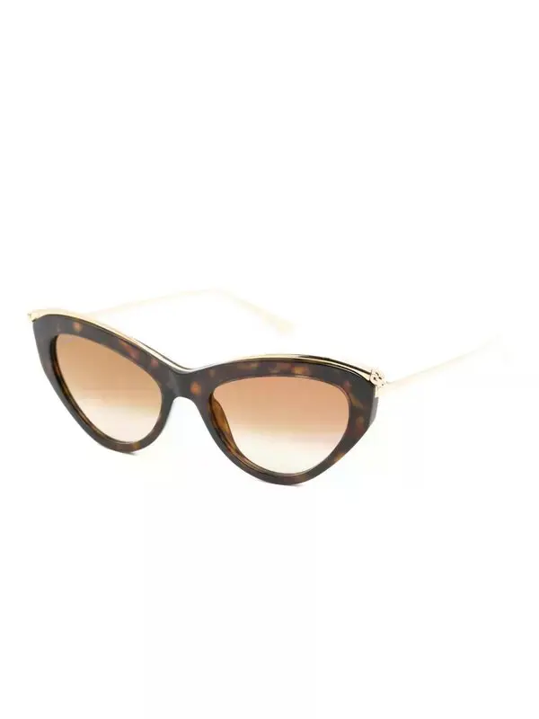 Cartier Cat Eye Sunglasses - Brown