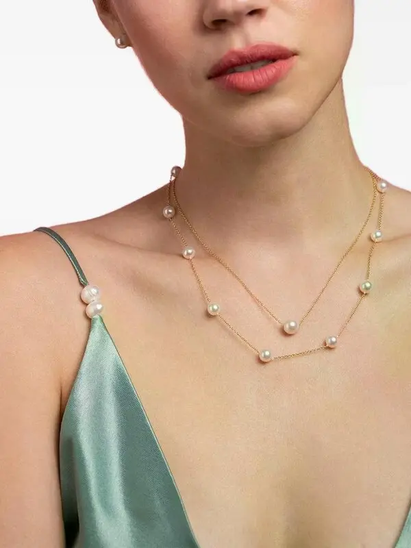 BAGGINS 14kt Yellow Akoya Pearl Necklace