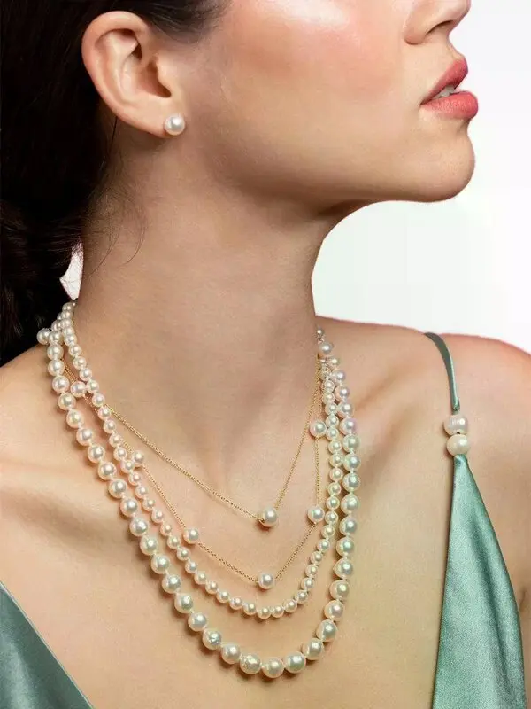 BAGGINS 14kt Yellow Akoya Pearl Necklace