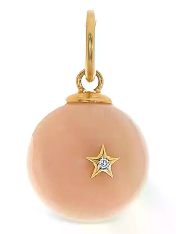 Devon Woodhill 18k Yellow Gold Morning Star Diamond And Opal Necklace - Pink