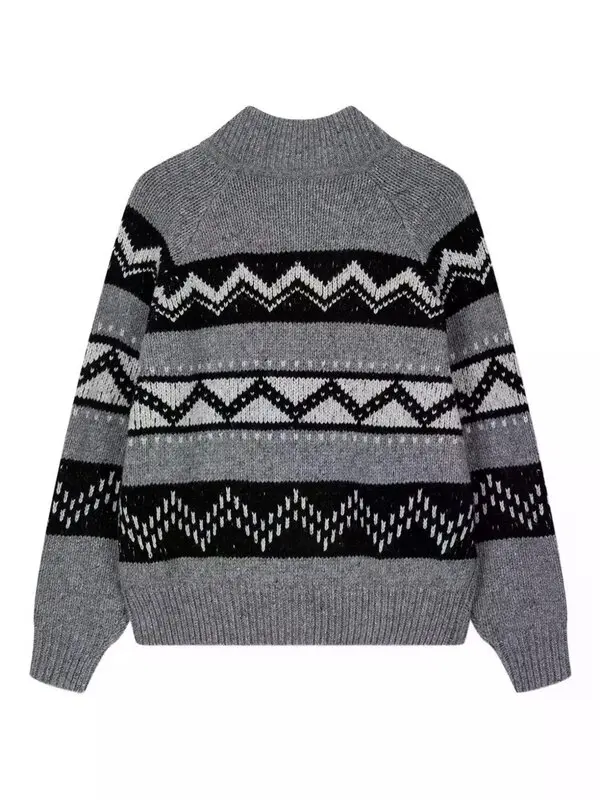 STUDIO TOMBOY Fair Isle Knit Cardigan