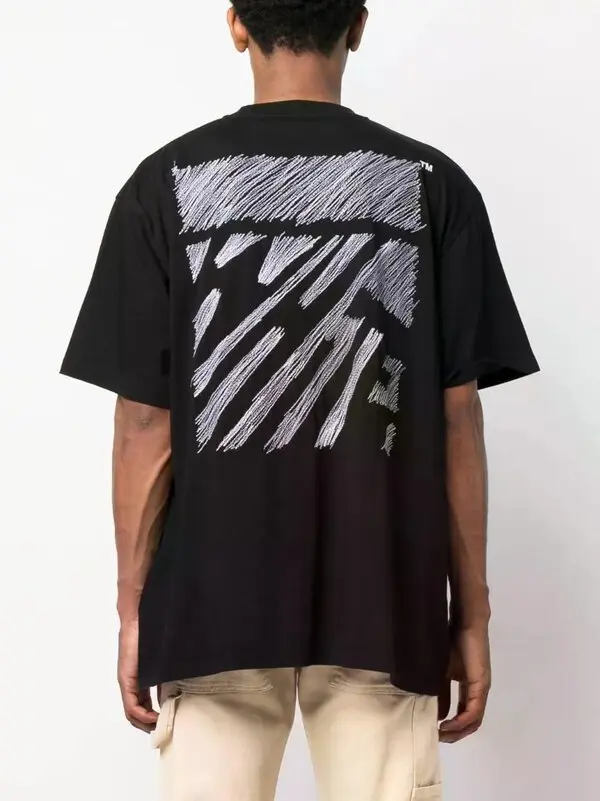 Off-White Scribble Diagonals-print T-shirt
