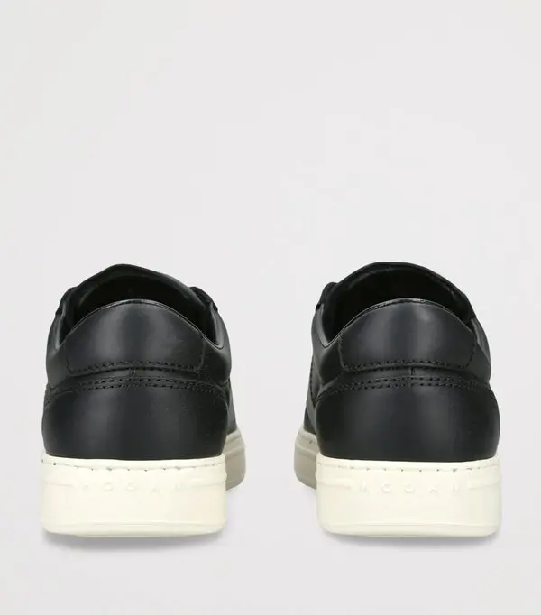 Hogan H668 Embossed Leather Slip-on Sneakers - Navy