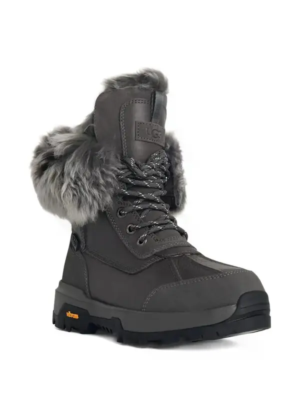 UGG Adirondack Leather Snow Boots With Sheepskin Lining