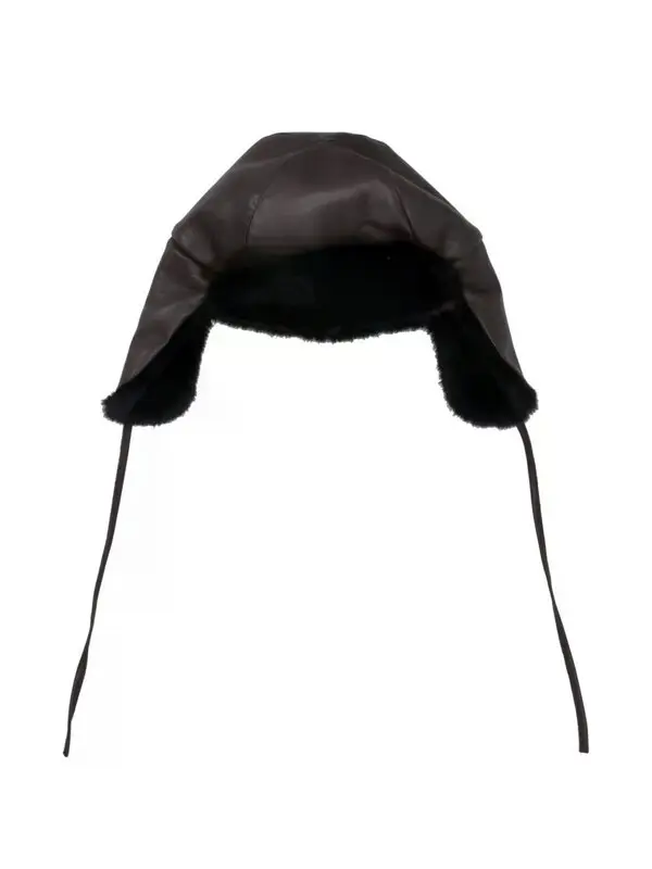 P.a.r.o.s.h Faux-fur Trim Hat - Brown