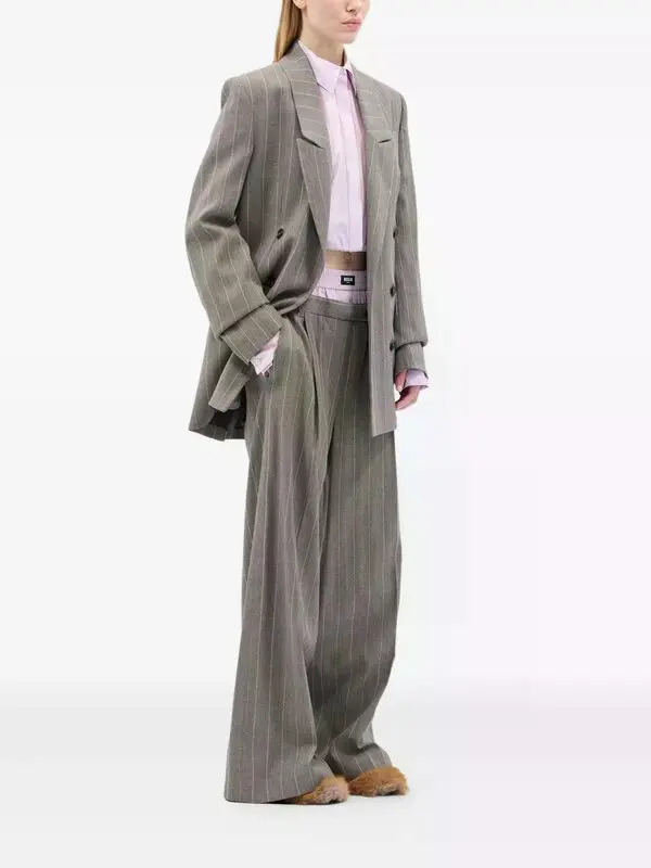 MSGM Pinstripe Double-breasted Jacket